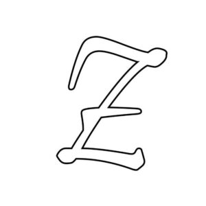 Moldes da letra Z para colorir - Como fazer em casa