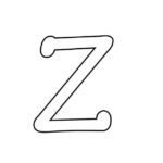 Moldes da letra Z para colorir - Como fazer em casa