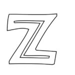 Moldes da letra Z para colorir - Como fazer em casa