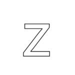 Moldes da letra Z para colorir - Como fazer em casa