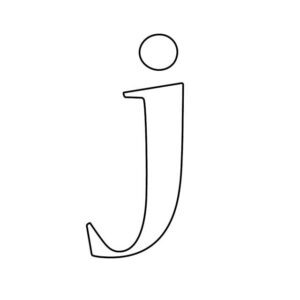 Moldes da letra J para imprimir - Como fazer em casa