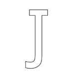 Moldes da letra J para imprimir - Como fazer em casa