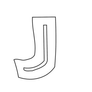 Moldes da letra J para imprimir - Como fazer em casa