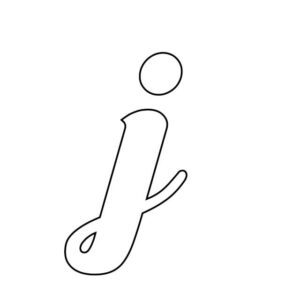 Moldes da letra J para imprimir - Como fazer em casa