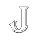 Moldes da letra J para imprimir - Como fazer em casa