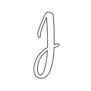 Moldes da letra J para imprimir - Como fazer em casa