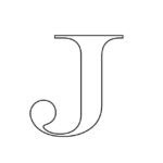 Moldes da letra J para imprimir - Como fazer em casa