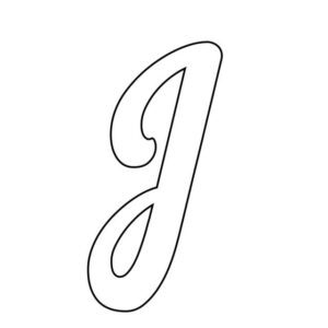 Moldes da letra J para imprimir - Como fazer em casa