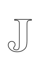 Moldes da letra J para imprimir - Como fazer em casa