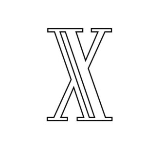 Moldes da letra X para colorir - Como fazer em casa