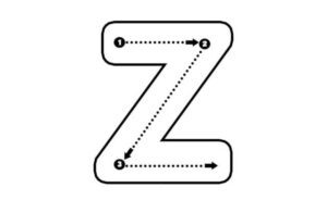 Moldes da letra Z para colorir - Como fazer em casa