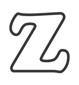 Moldes da letra Z para colorir - Como fazer em casa