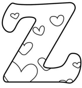 Moldes da letra Z para colorir - Como fazer em casa