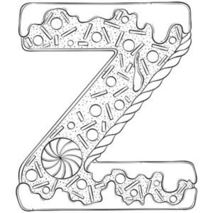 Moldes da letra Z para colorir - Como fazer em casa