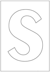 Moldes da letra S para imprimir e colorir - Como fazer em casa