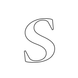 Moldes da letra S para imprimir e colorir - Como fazer em casa