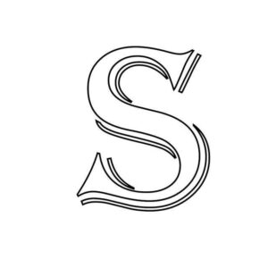 Moldes da letra S para imprimir e colorir - Como fazer em casa
