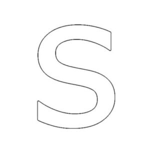 Moldes da letra S para imprimir e colorir - Como fazer em casa