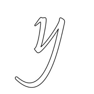 Moldes da letra Y para imprimir - Como fazer em casa