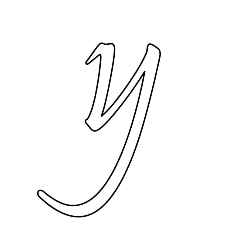 Moldes da letra Y para imprimir - Como fazer em casa