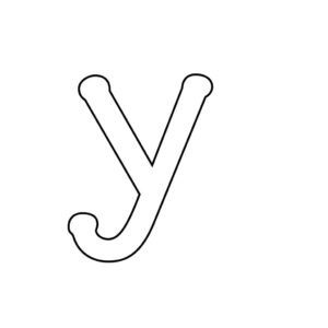 Moldes da letra Y para imprimir - Como fazer em casa