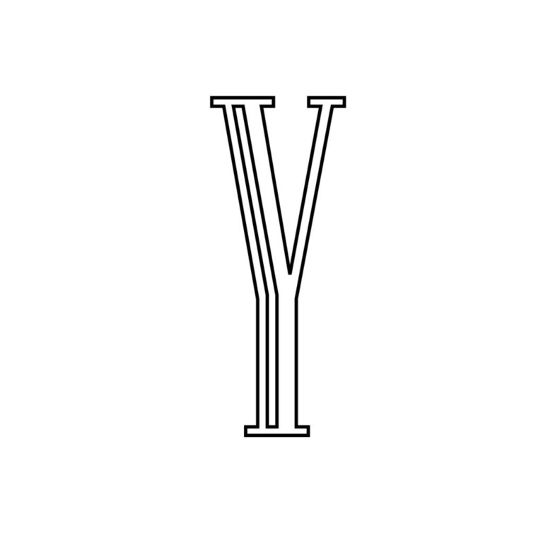 Moldes da letra Y para imprimir - Como fazer em casa