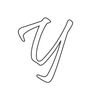 Moldes da letra Y para imprimir - Como fazer em casa