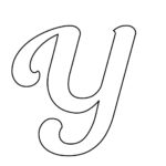 Moldes da letra Y para imprimir - Como fazer em casa