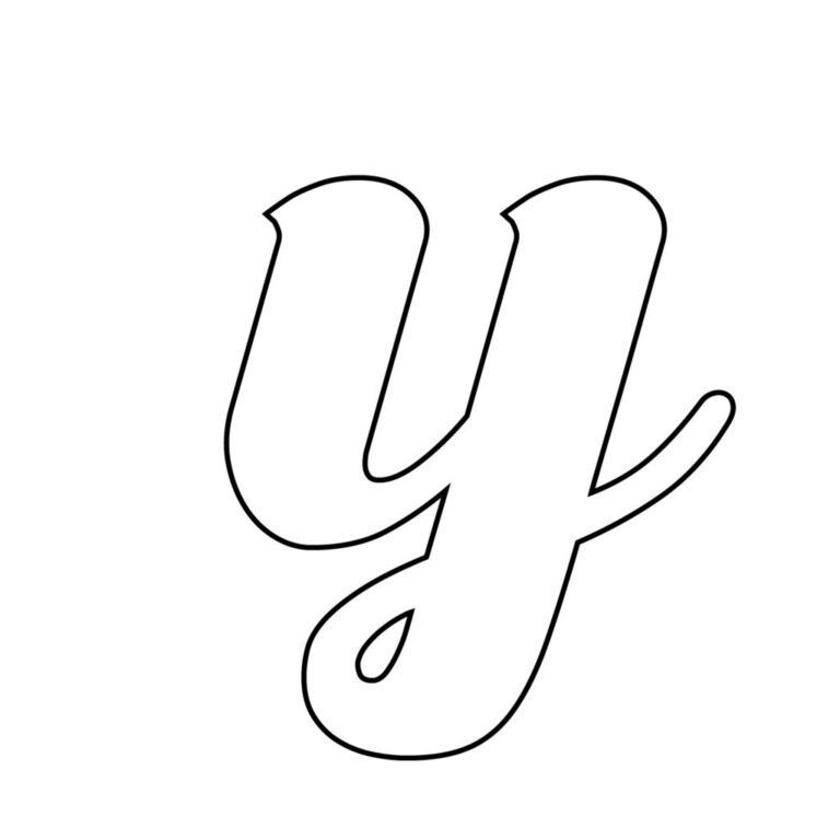 Moldes da letra Y para imprimir - Como fazer em casa