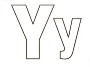 Moldes da letra Y para imprimir - Como fazer em casa