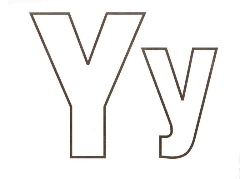 Moldes da letra Y para imprimir - Como fazer em casa
