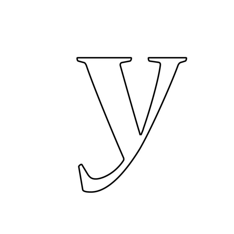 Moldes da letra Y para imprimir - Como fazer em casa