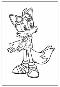 Desenhos de Tails para pintar e colorir - Como fazer em casa