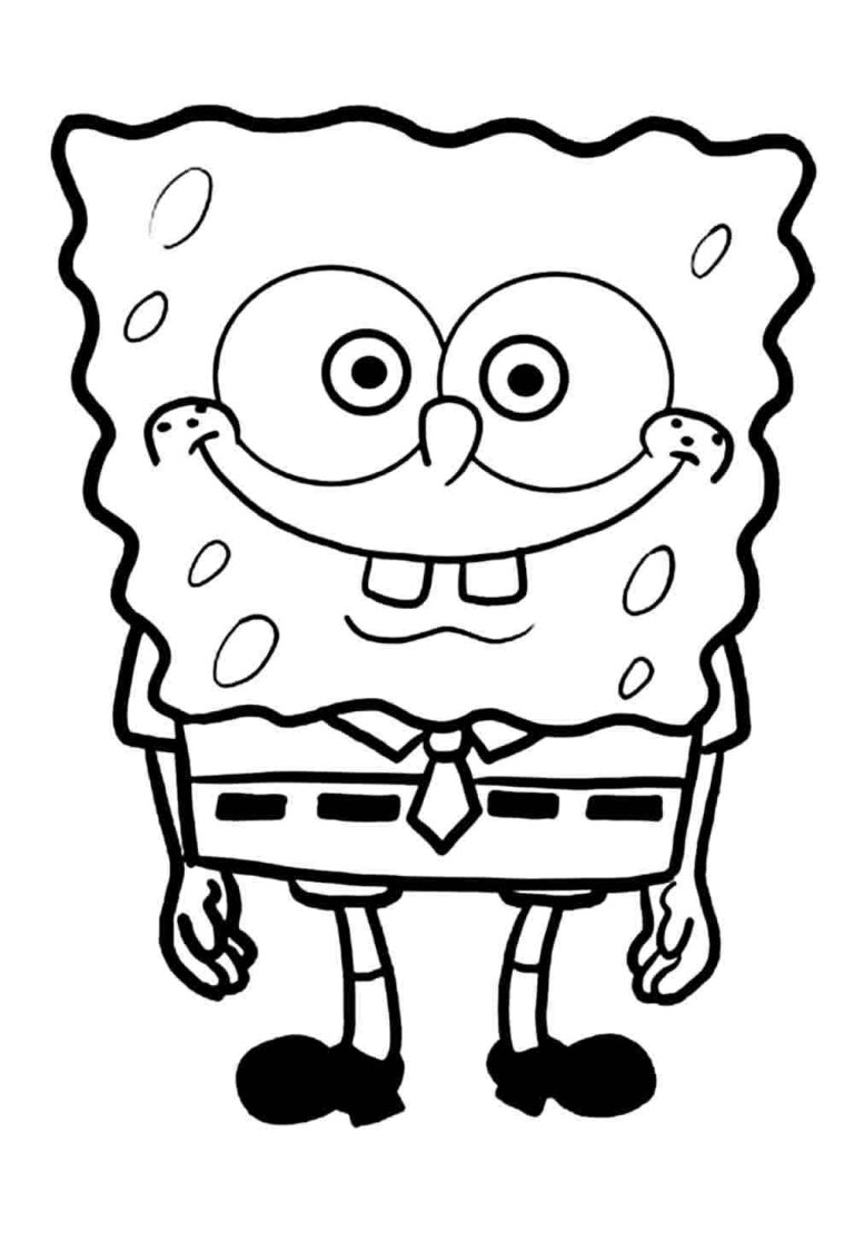 Desenhos de Bob Esponja para pintar e colorir