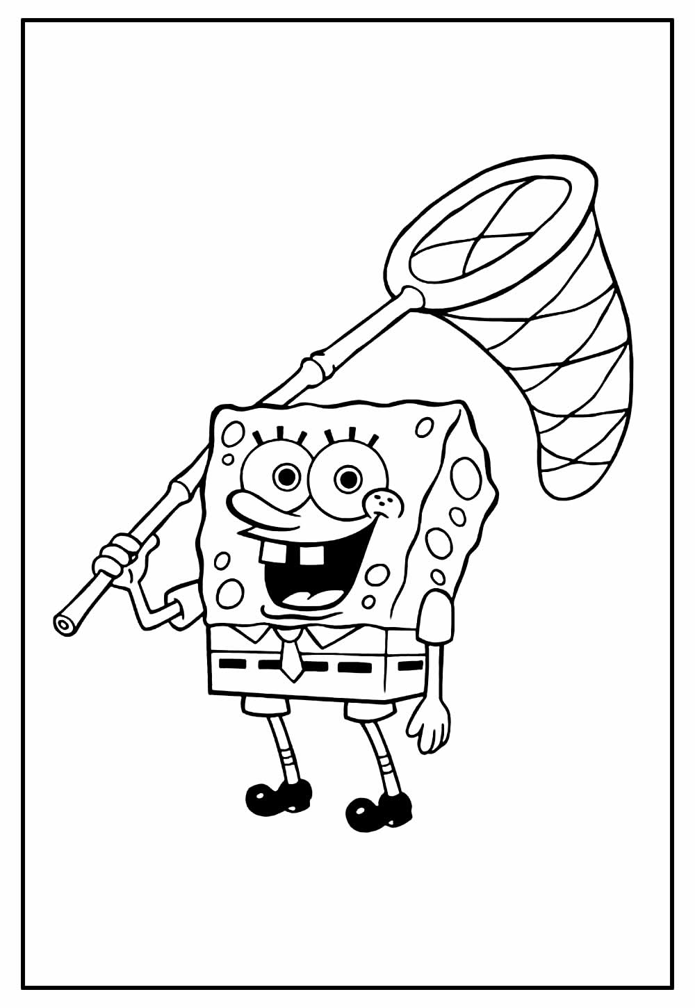 Desenhos de Bob Esponja para pintar e colorir