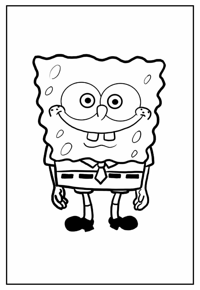 Desenhos de Bob Esponja para pintar e colorir