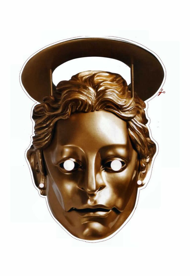 Máscaras de Halloween Coloridas para imprimir - Como fazer em casa