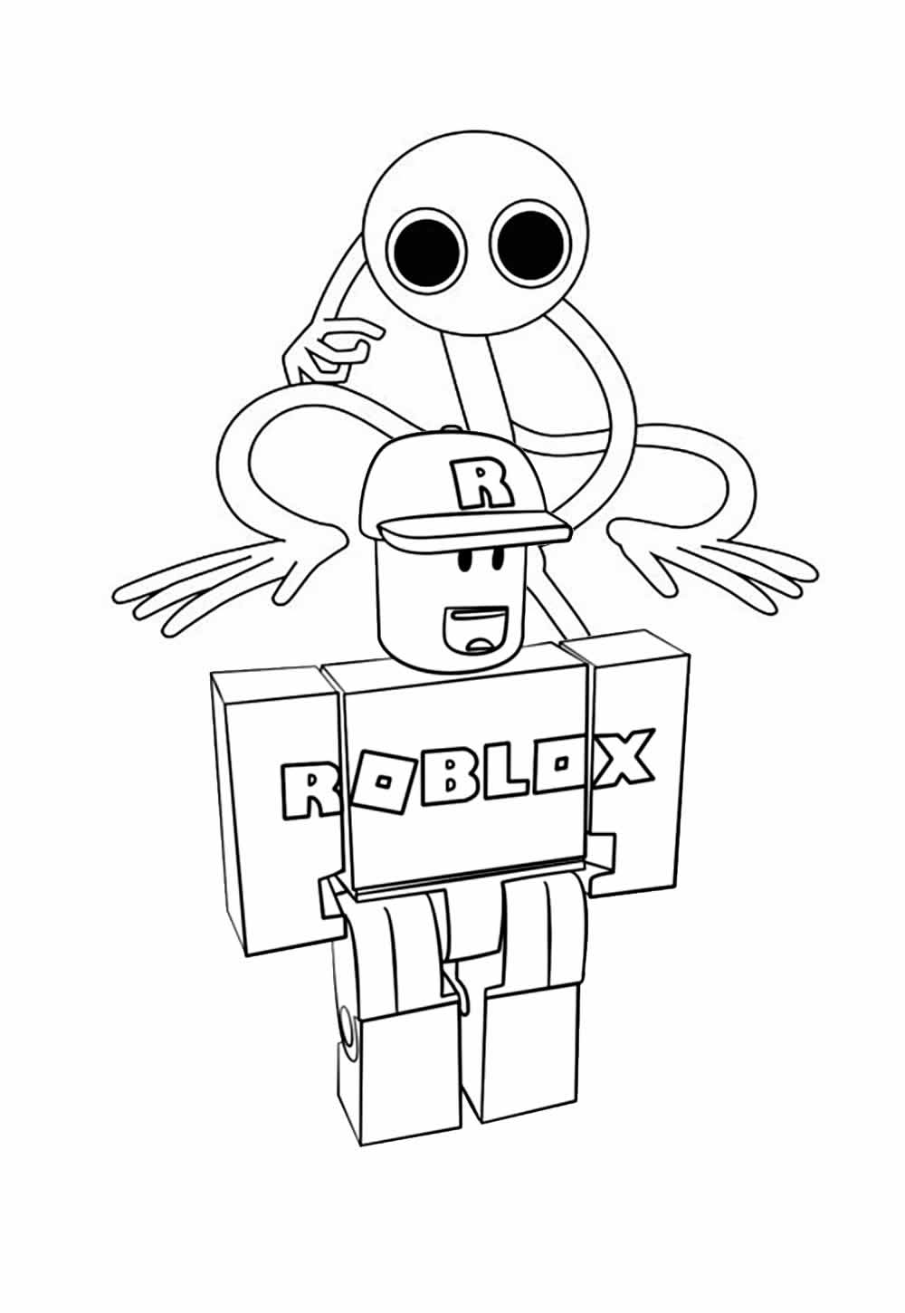 Desenhos de Roblox para pintar e colorir - Como fazer em casa