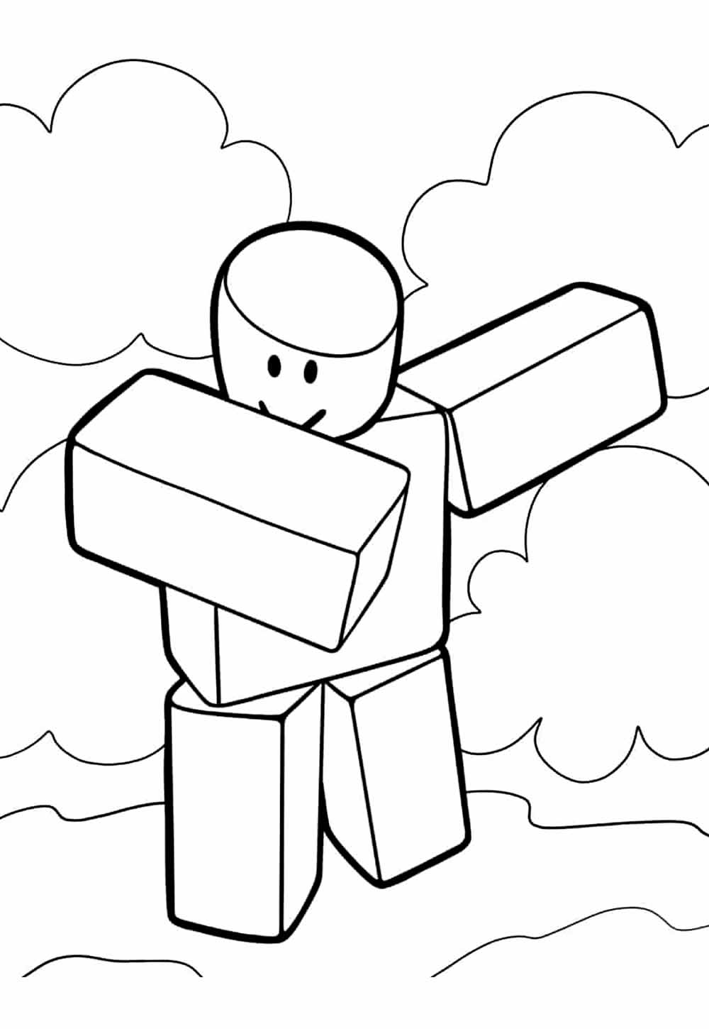 Desenhos de Roblox para pintar e colorir - Como fazer em casa