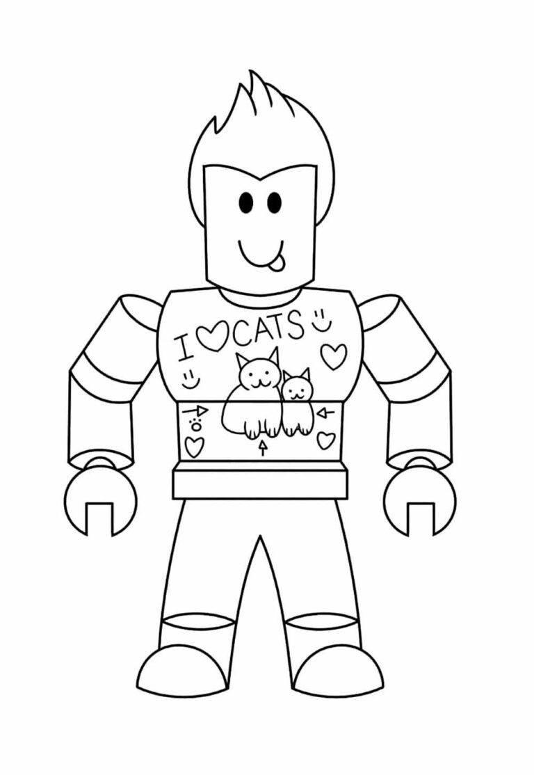 Desenhos de Roblox para pintar e colorir - Como fazer em casa
