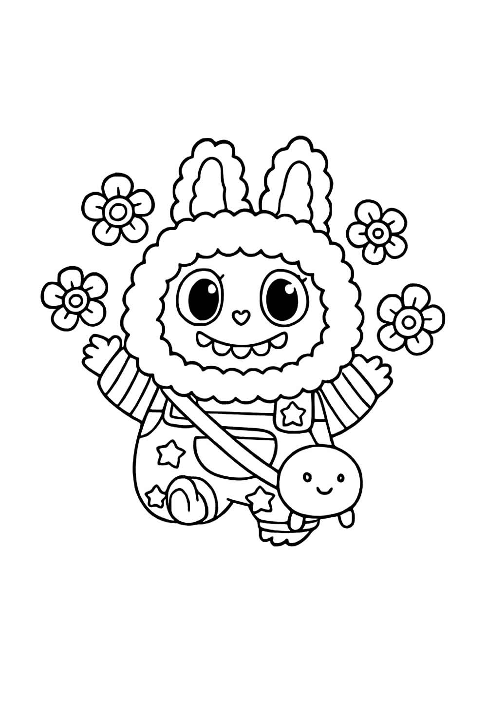 Desenhos de Labubu para pintar e imprimir - Como fazer em casa