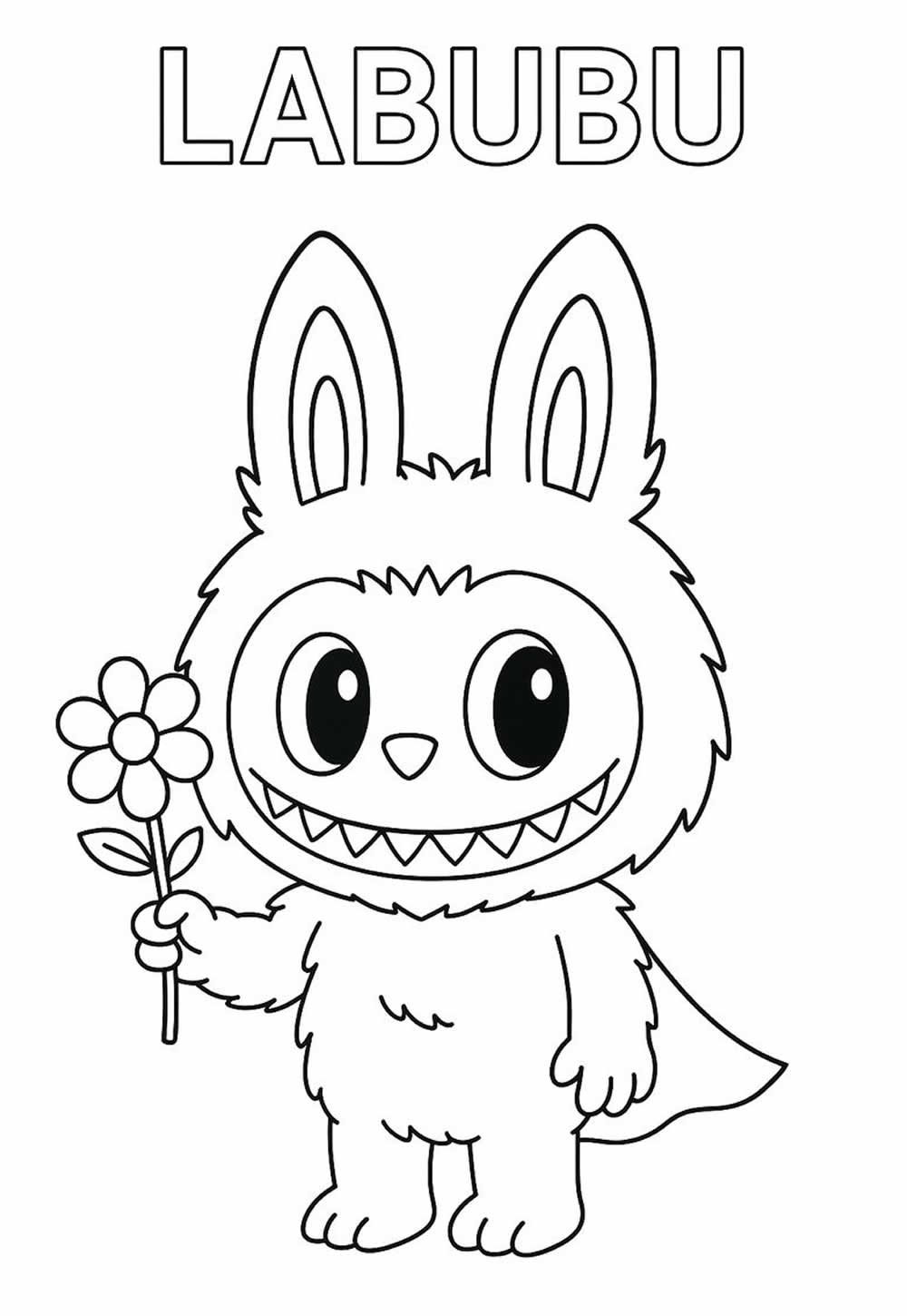 Desenhos de Labubu para pintar e imprimir - Como fazer em casa