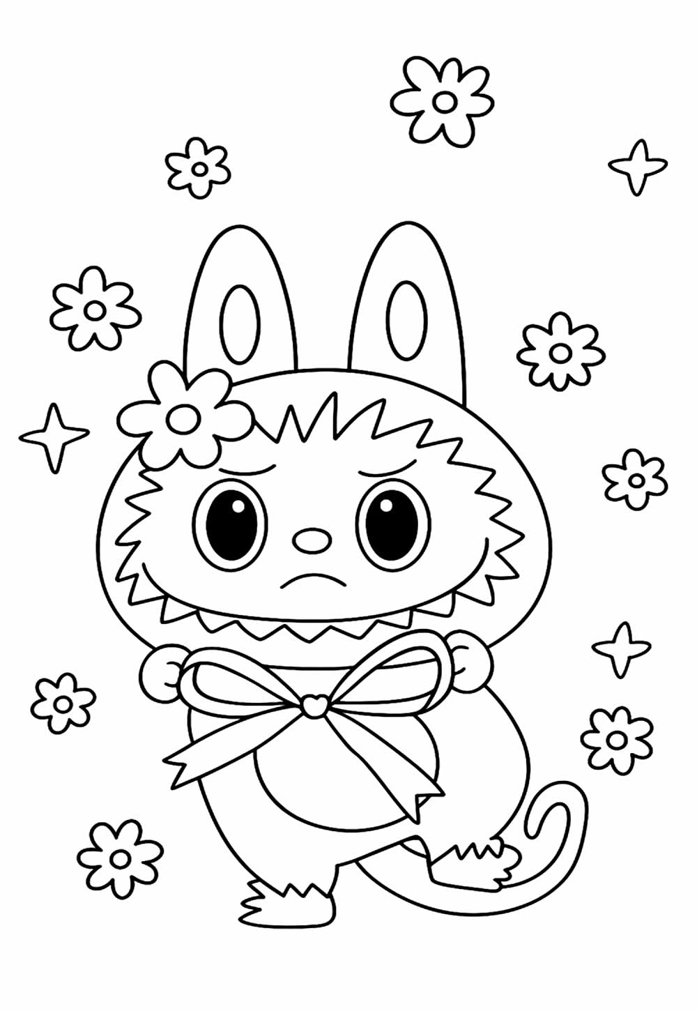 Desenhos de Labubu para pintar e imprimir - Como fazer em casa