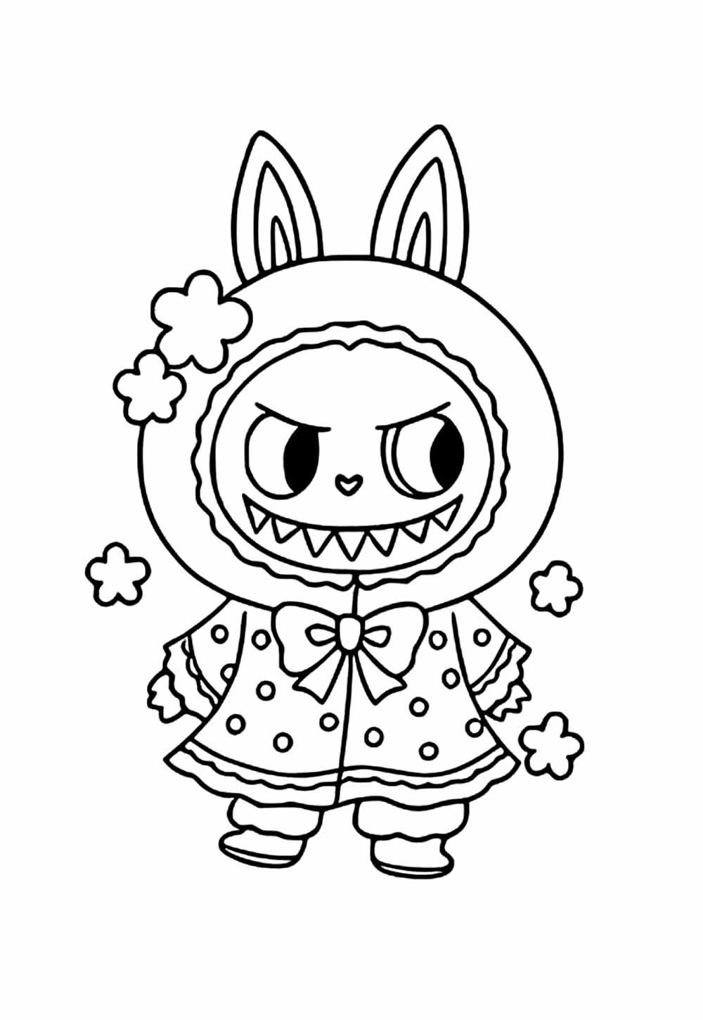 Desenhos de Labubu para pintar e imprimir - Como fazer em casa
