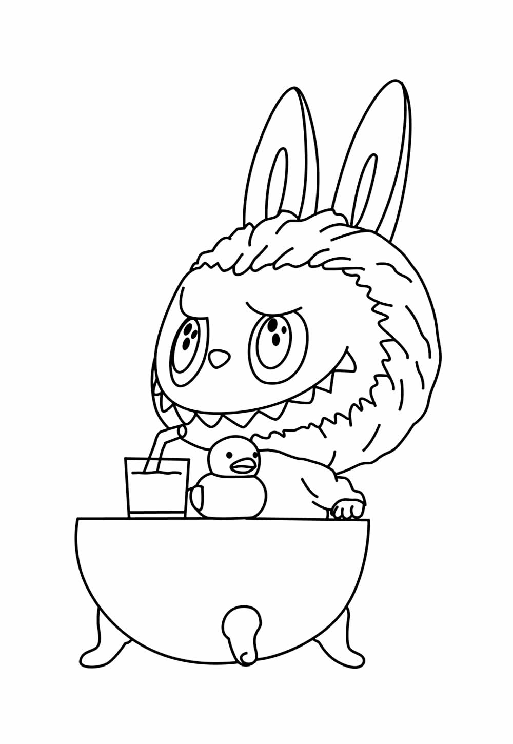 Desenhos de Labubu para pintar e imprimir - Como fazer em casa