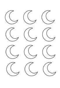 Moldes de Lua para Decoração e Enfeites - Como fazer em casa