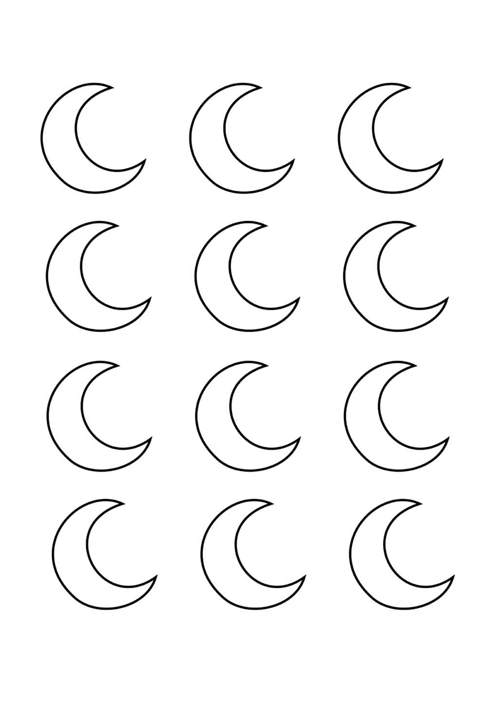 Moldes de Lua para Decoração e Enfeites - Como fazer em casa