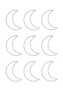 Moldes de Lua para Decoração e Enfeites - Como fazer em casa