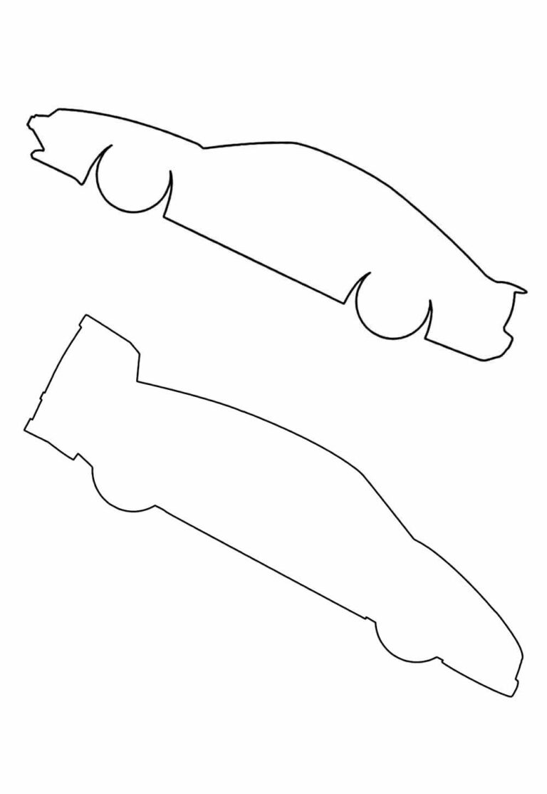 Molde de Carro para Imprimir e Fazer Enfeites - Como fazer em casa