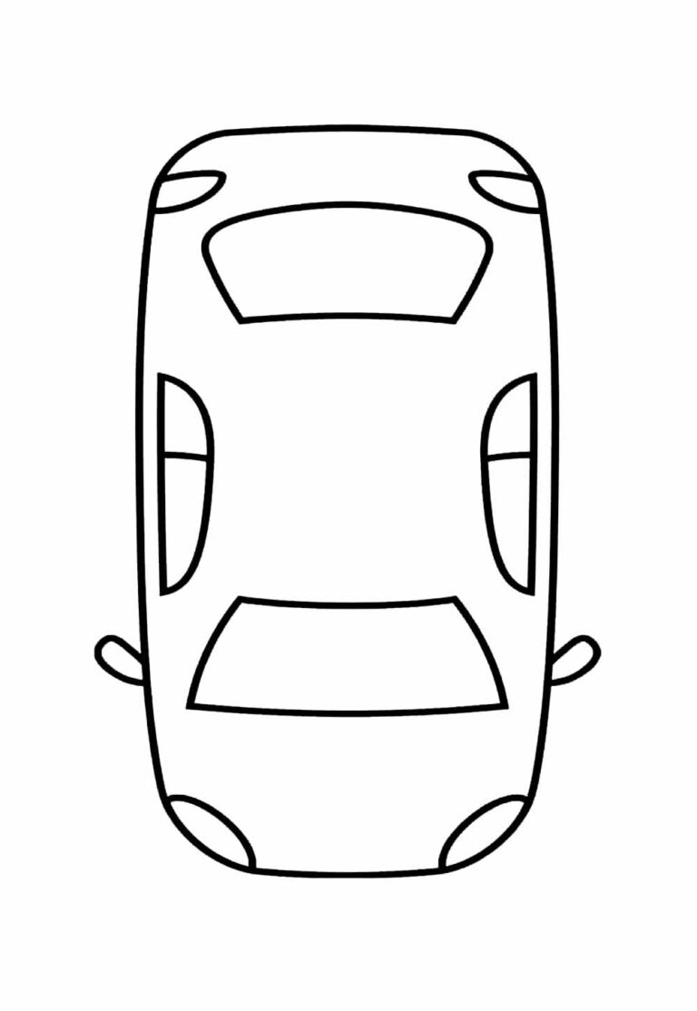 Molde de Carro para Imprimir e Fazer Enfeites - Como fazer em casa